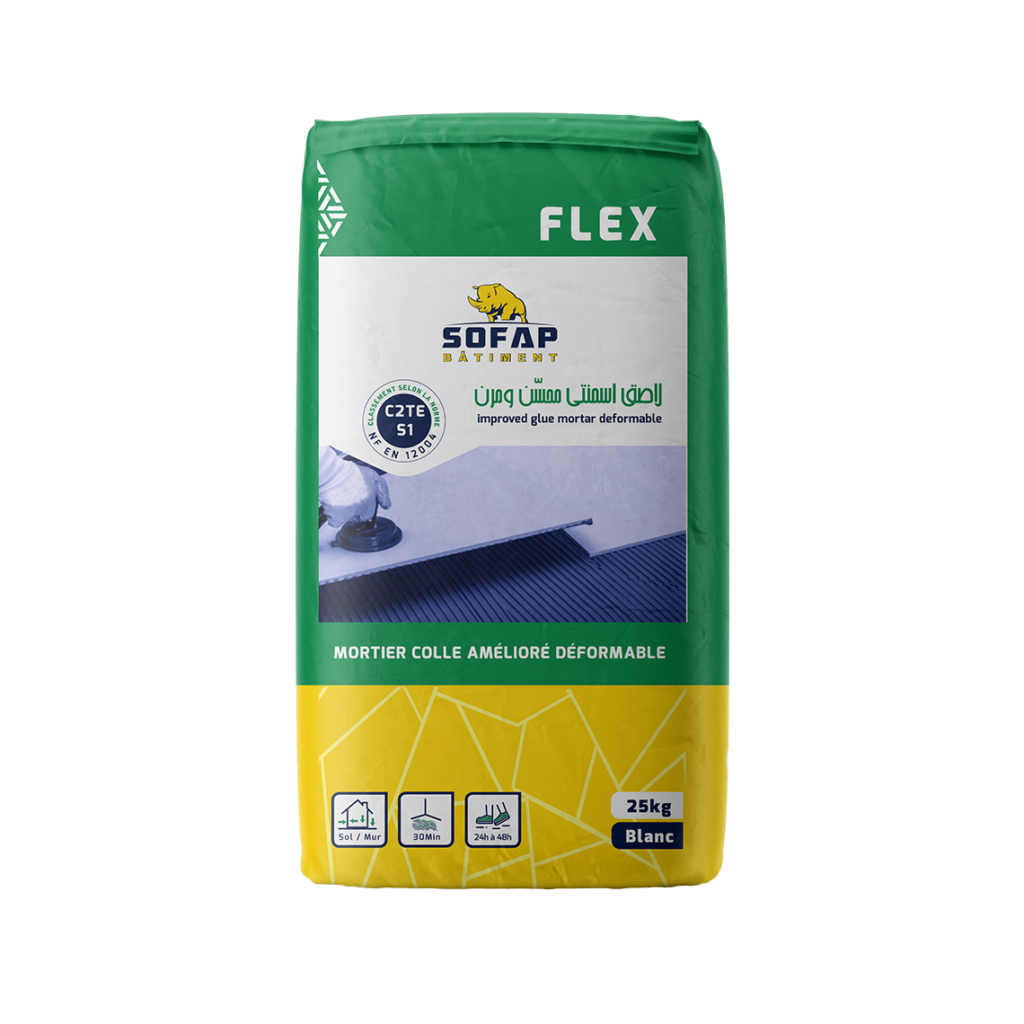 FLEX - Mortier Colle Déformable - SOFAP Bâtiment