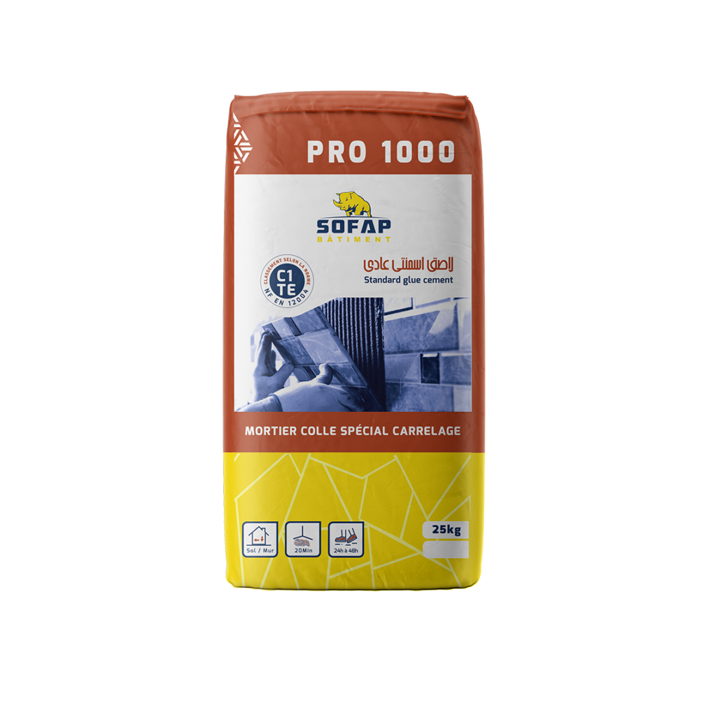 PRO 1000 - Mortier Colle - SOFAP Bâtiment