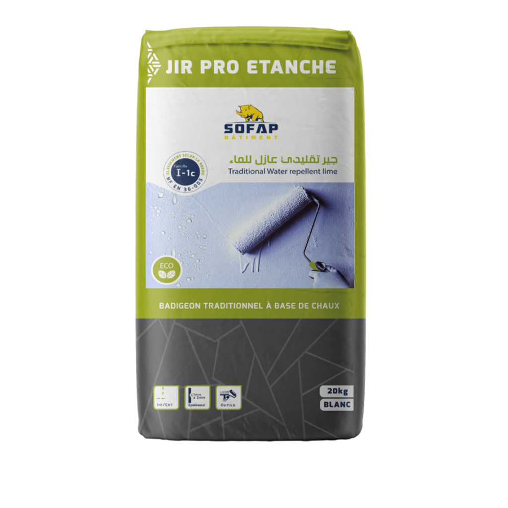 JIR PRO ÉTANCHE - Peinture Badigeon Minérale - SOFAP Bâtiment