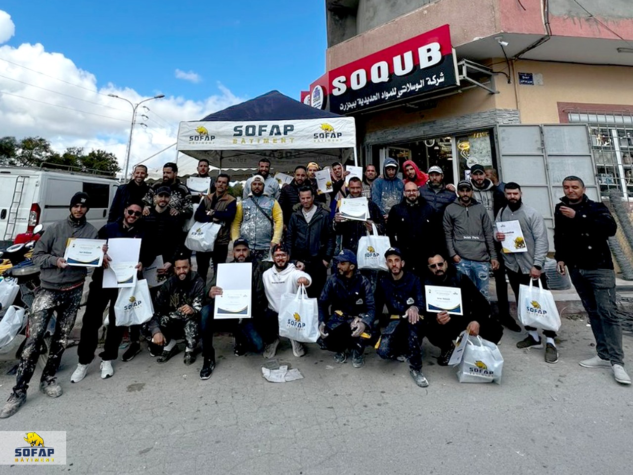 Road show à BIZERTE REVENDEUR-SOQUB - SOFAP Bâtiment